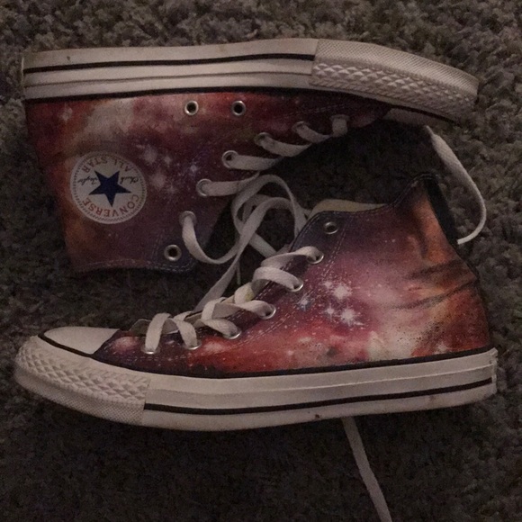 Converse | Shoes | Custom Galaxy Converse High Tops | Poshmark